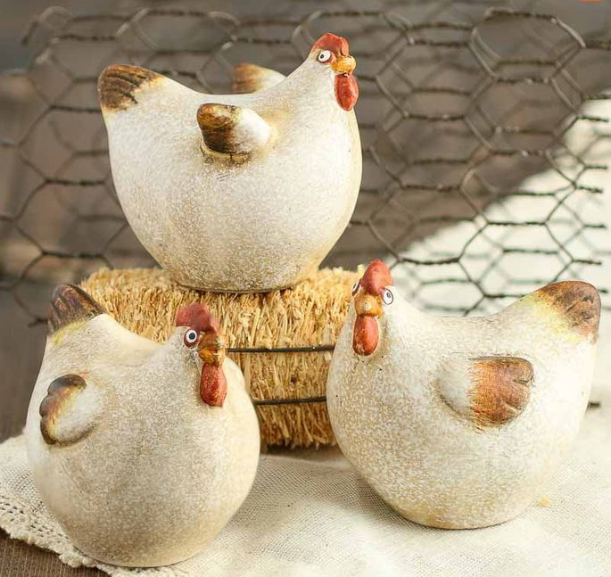 Ornaments & Accents Home Décor Home & Living Mini ceramic hen etna.com.pe
