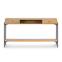 Eaton Console Table-Light Oak Resin