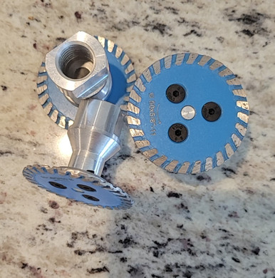 Mini Turbo Diamond Cutting Disc - 3pcs, 2" (50mm) w/Frange 5/8"-11 ...