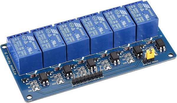 6-Channel Relay 5VDC 10A Module