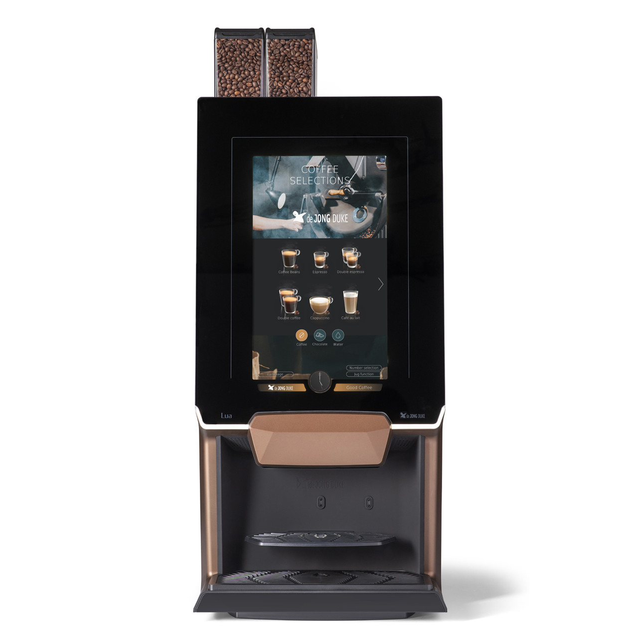 De Jong Duke Lua Touch Screen Bean To Cup Coffee Maker