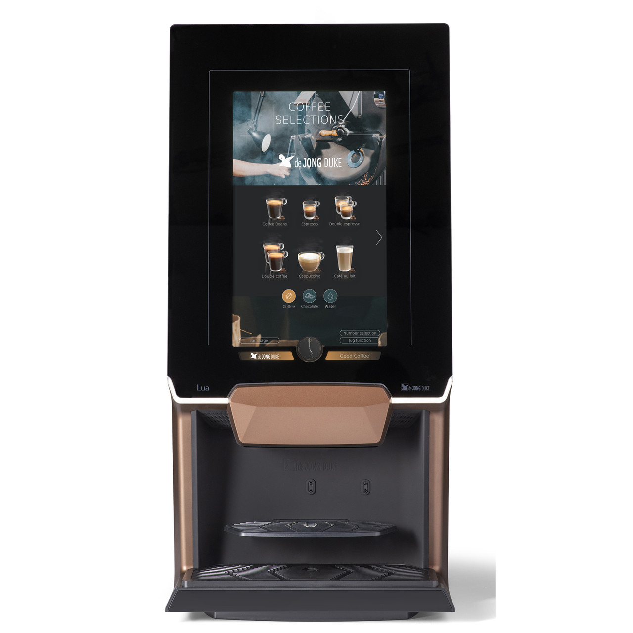 De Jong Duke Zia Touch Screen Bean To Cup Coffee Maker