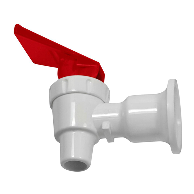 Sunbeam YLR Series Water Cooler Faucet White Body Red Handle