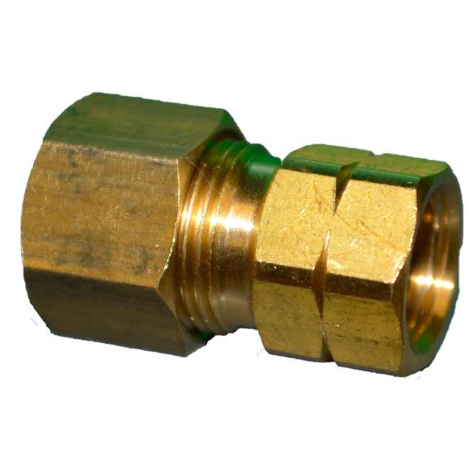 Brass Lead Free 3 8 Compression X 1 4 Female Flare Adapter Brass Lead Free 3 8 Compression X 1 4 Female Flare Adapter
