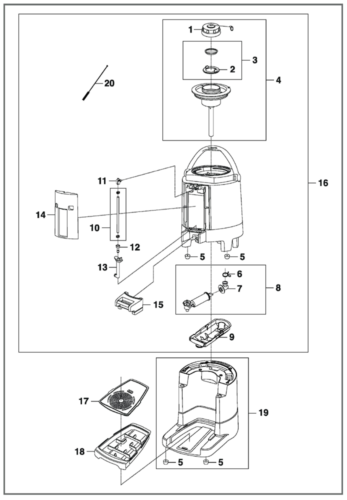 Coffee Dispener Replacement Parts Bunn, Newco, Bloomfield, GMCW and more.