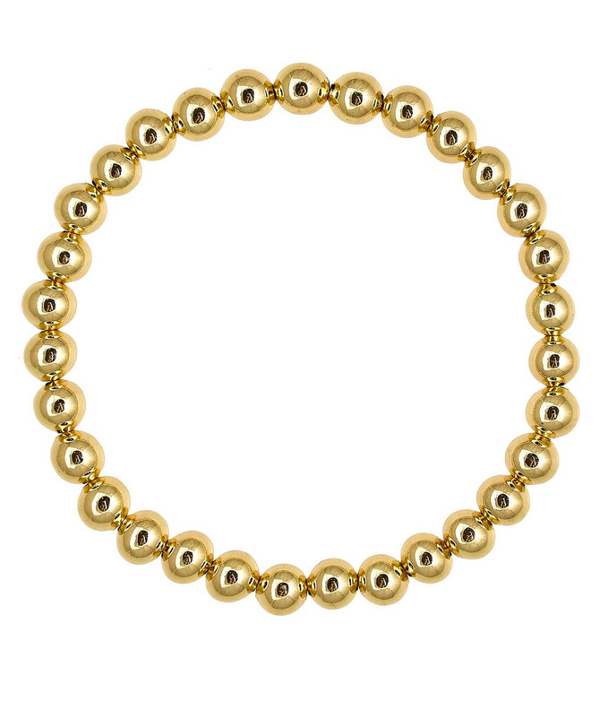 Gold plated bead bracelet store