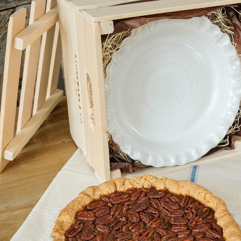 Make Mine a Double, Kentucky Bourbon Pie Gift Crate (Pecan) - Stoneware ...