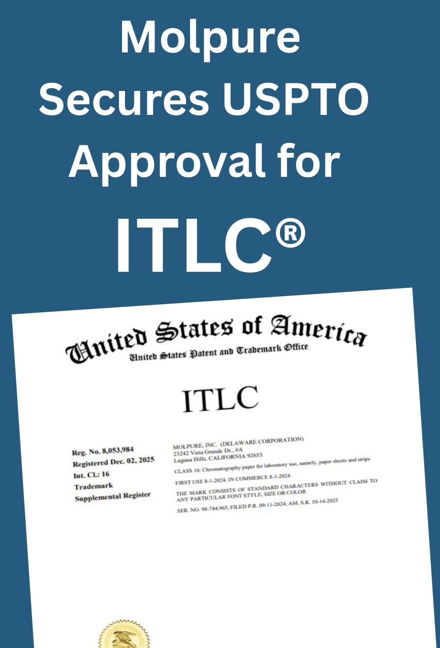 USPTO Registers ITLC® for Chromatography Paper (Class 16) - Molpure