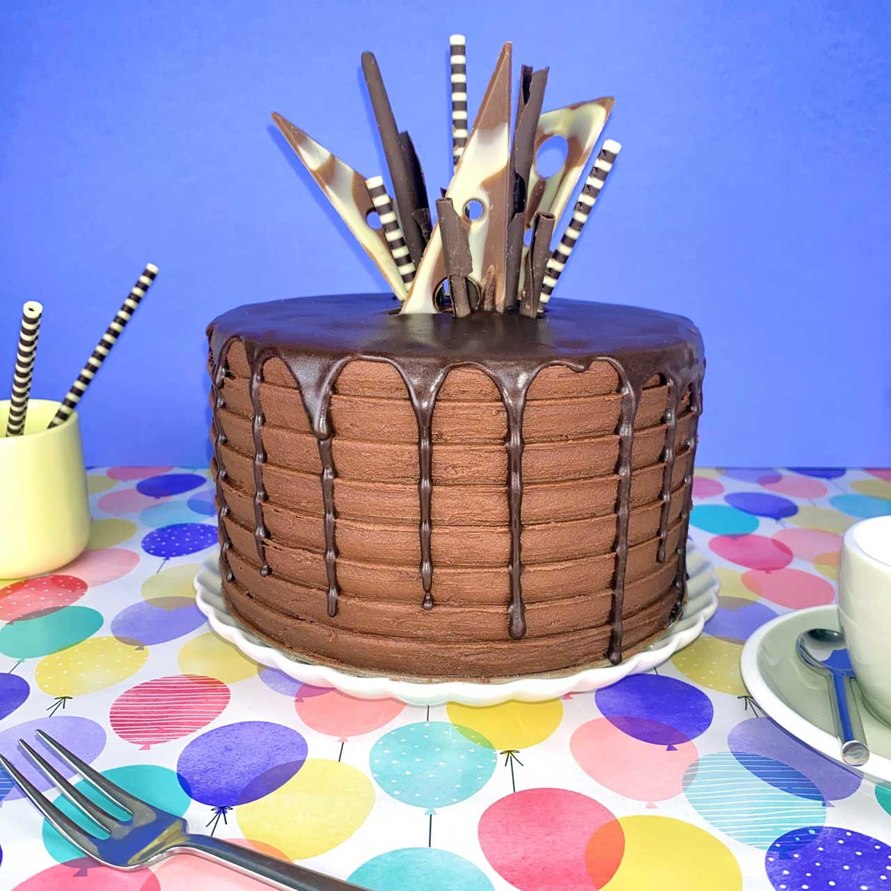 Feeling Groovy | Chocolate Mud Cake Celebration Cake | The Chocolate ...