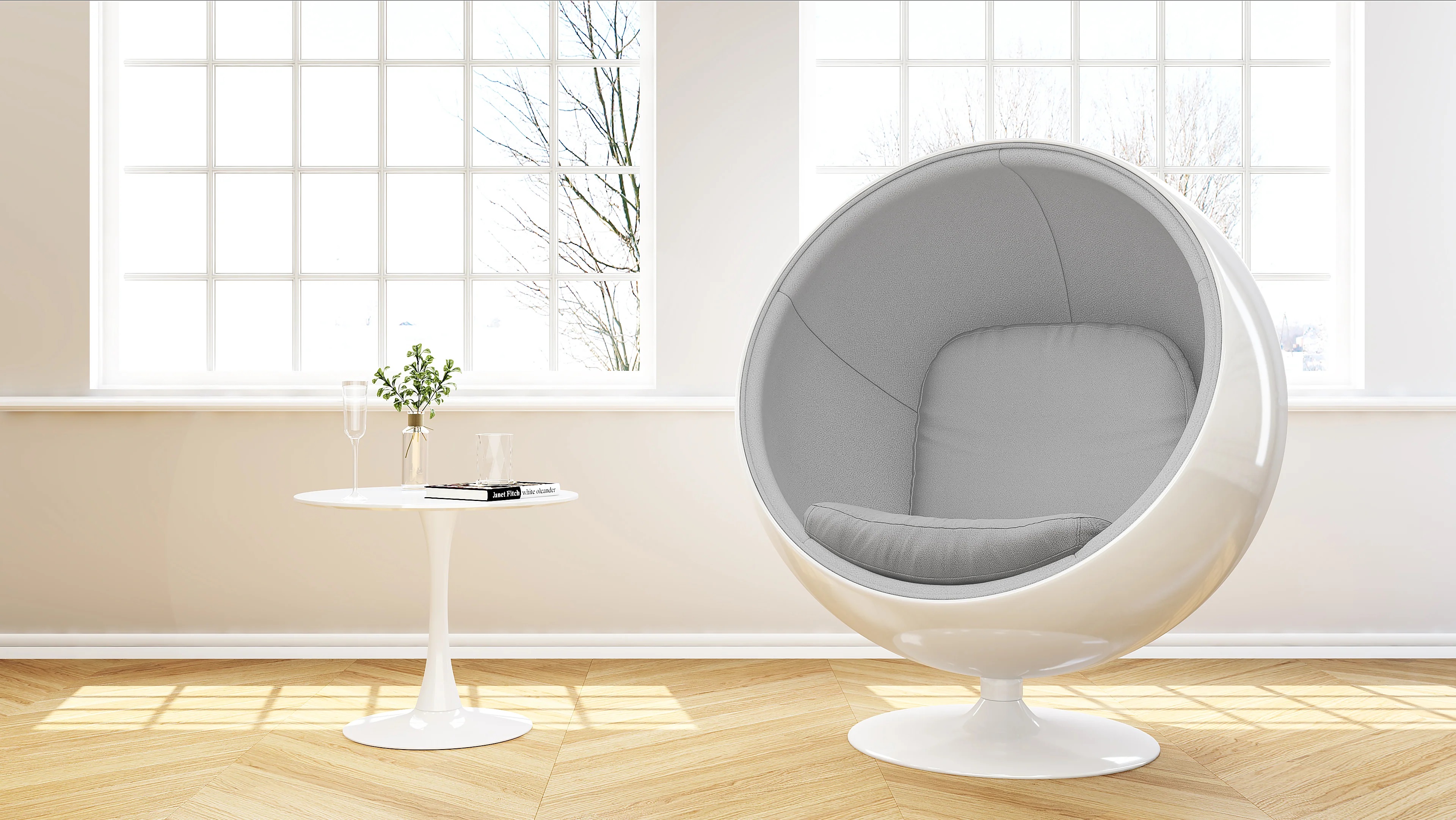 Globe Chair, Gray