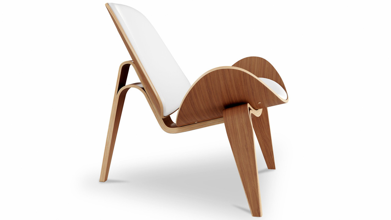 Arch Shell Chair, White