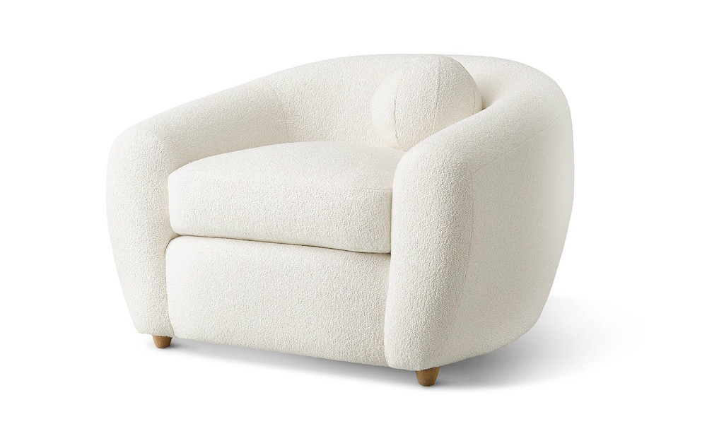 Vista Club Chair, Ivory