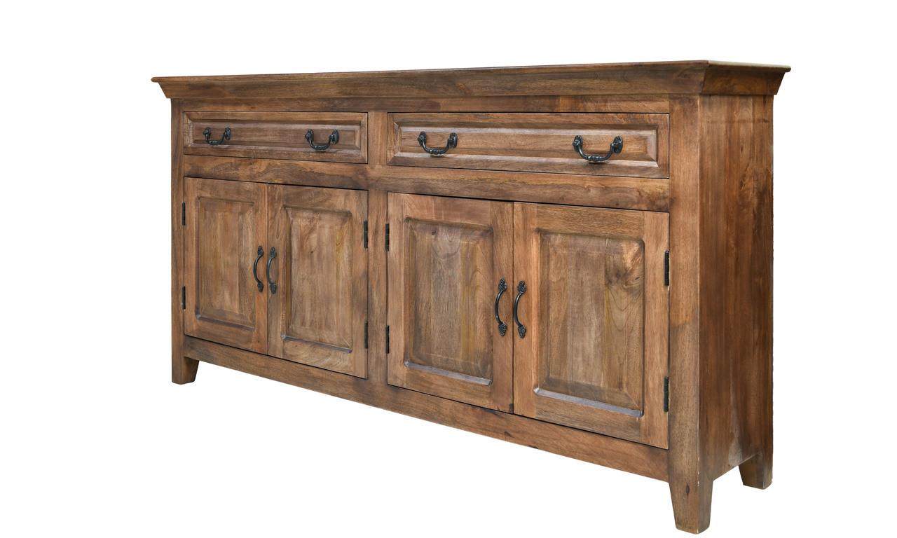 Rustic Wood Buffet Table