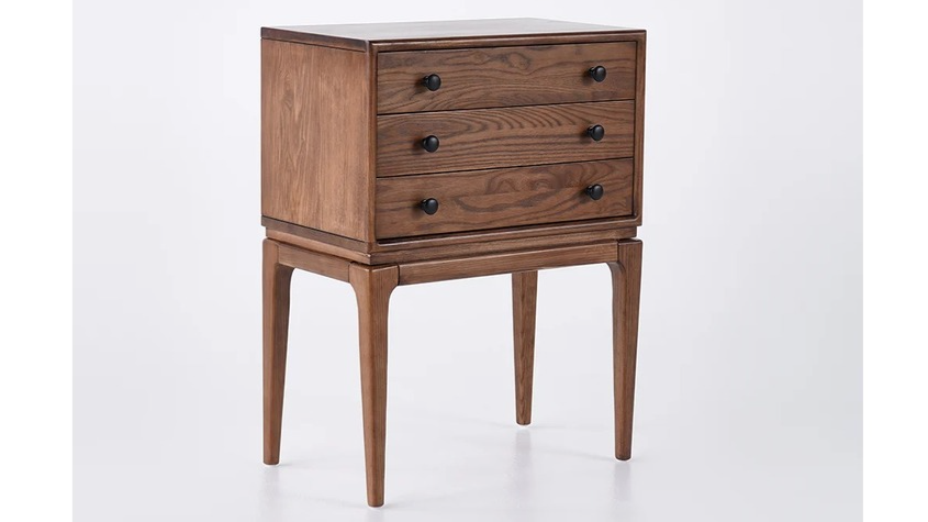 H Solid Wood Drawer, Walnut