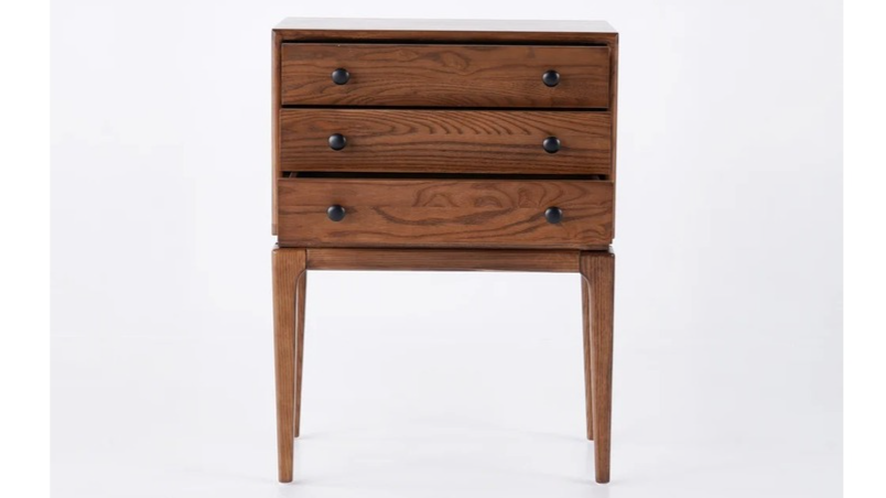 H Solid Wood Drawer, Walnut