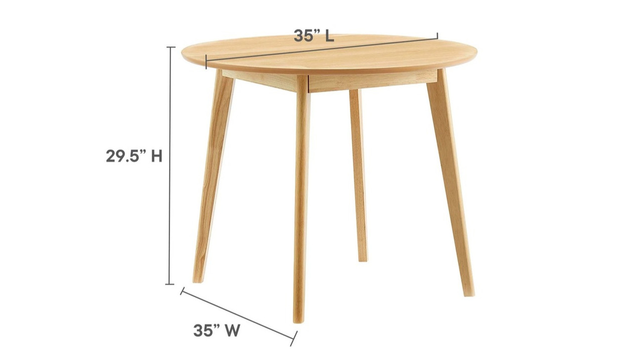 Larsen Wood Dining Table - 35" Round, Natural