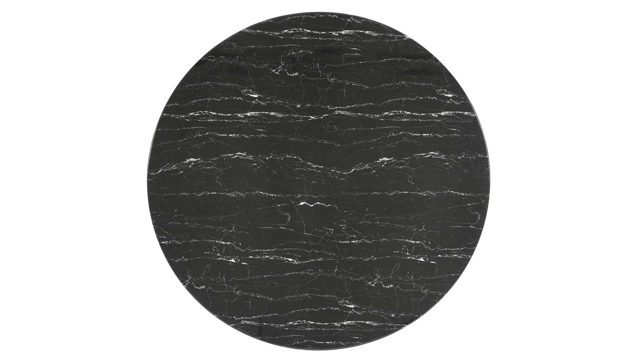 Tulip Marble Dining Table - 54" Round White Base