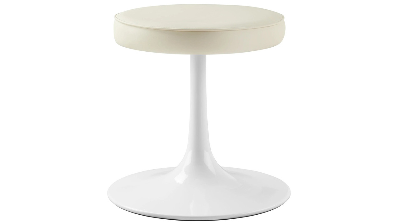 Rose Stool, Beige Leather