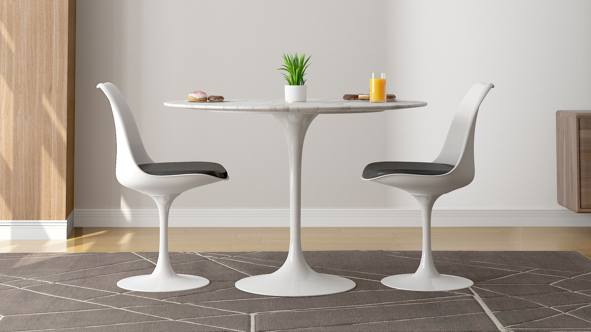 Tulip Marble Dining Table - 40" Round
