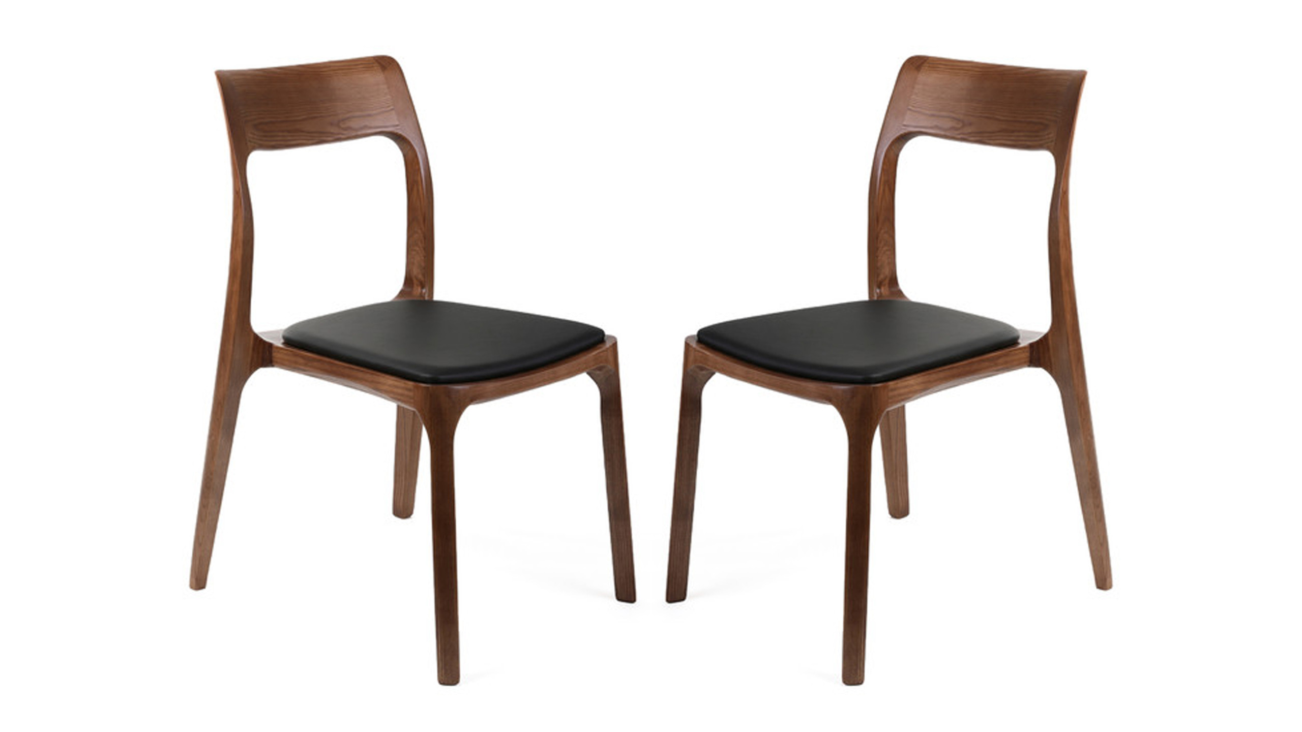 H Dining Chair, Walnut