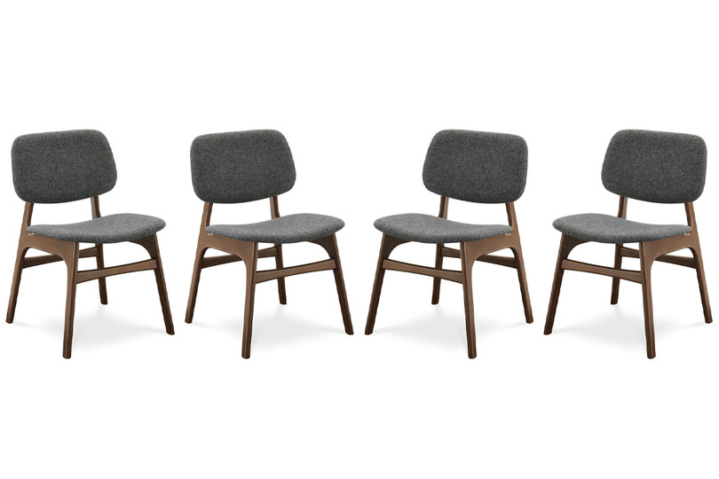 Charlie Dining Chair, Charcoal Gray
