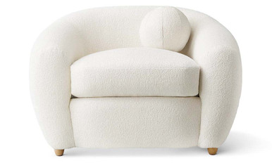 Vista Club Chair, Ivory