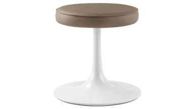 Rose Stool, Brown Leather