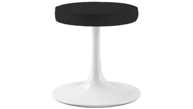 Rose Stool, Black Leather
