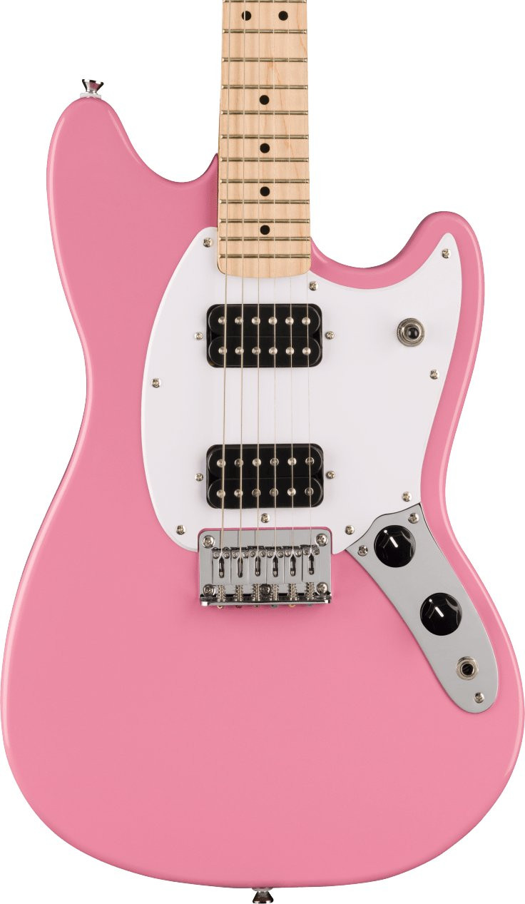 Squier Sonic Mustang HH Electric Guitar in Flash Pink - Andertons Music Co.