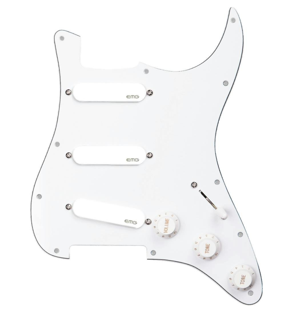 EMG DG20 David Gilmour Set of Pickups & Pickguard White Pickups & White ...