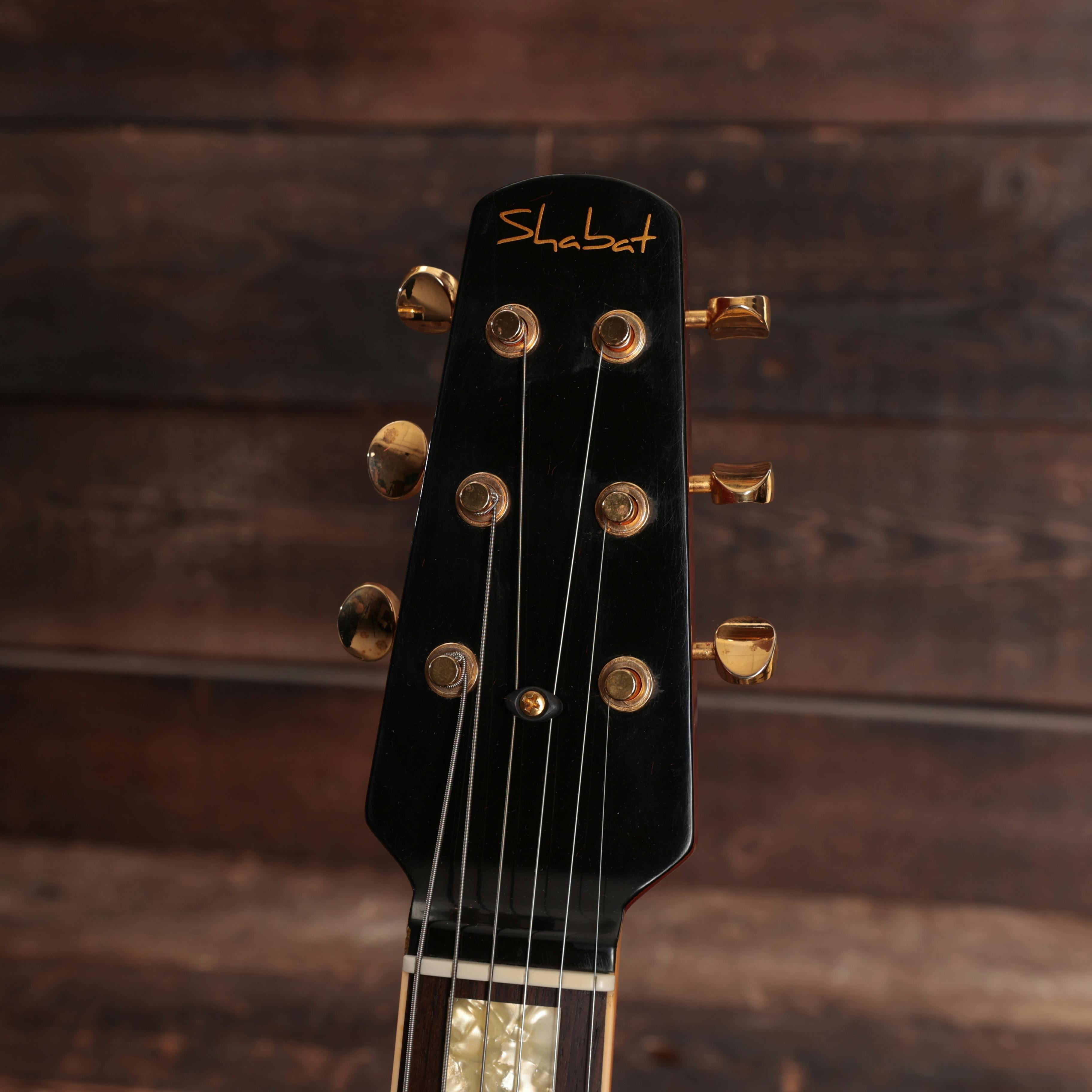 Shabat Guitars Justin Derrico Lion JD Electric Guitar in Black Over Gold - Andertons Music Co.
