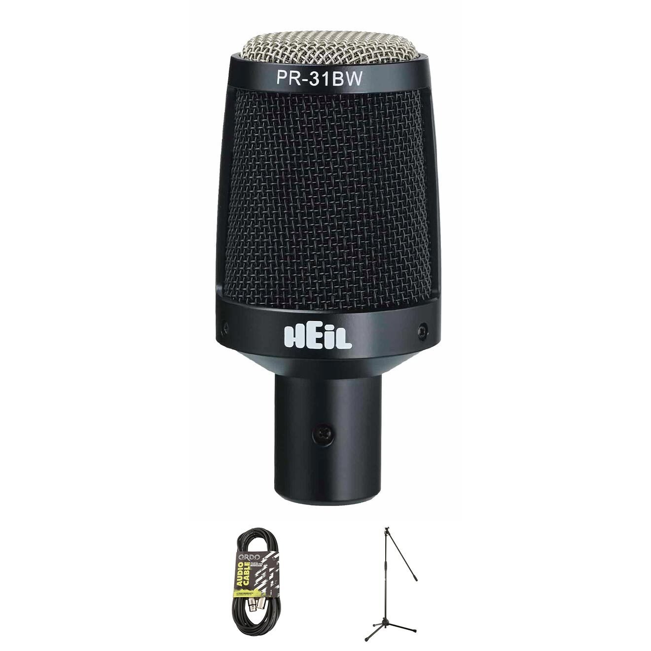 Heil Sound PR31 Mic Bundle w/ Stand and XLR Cable - Andertons Music Co