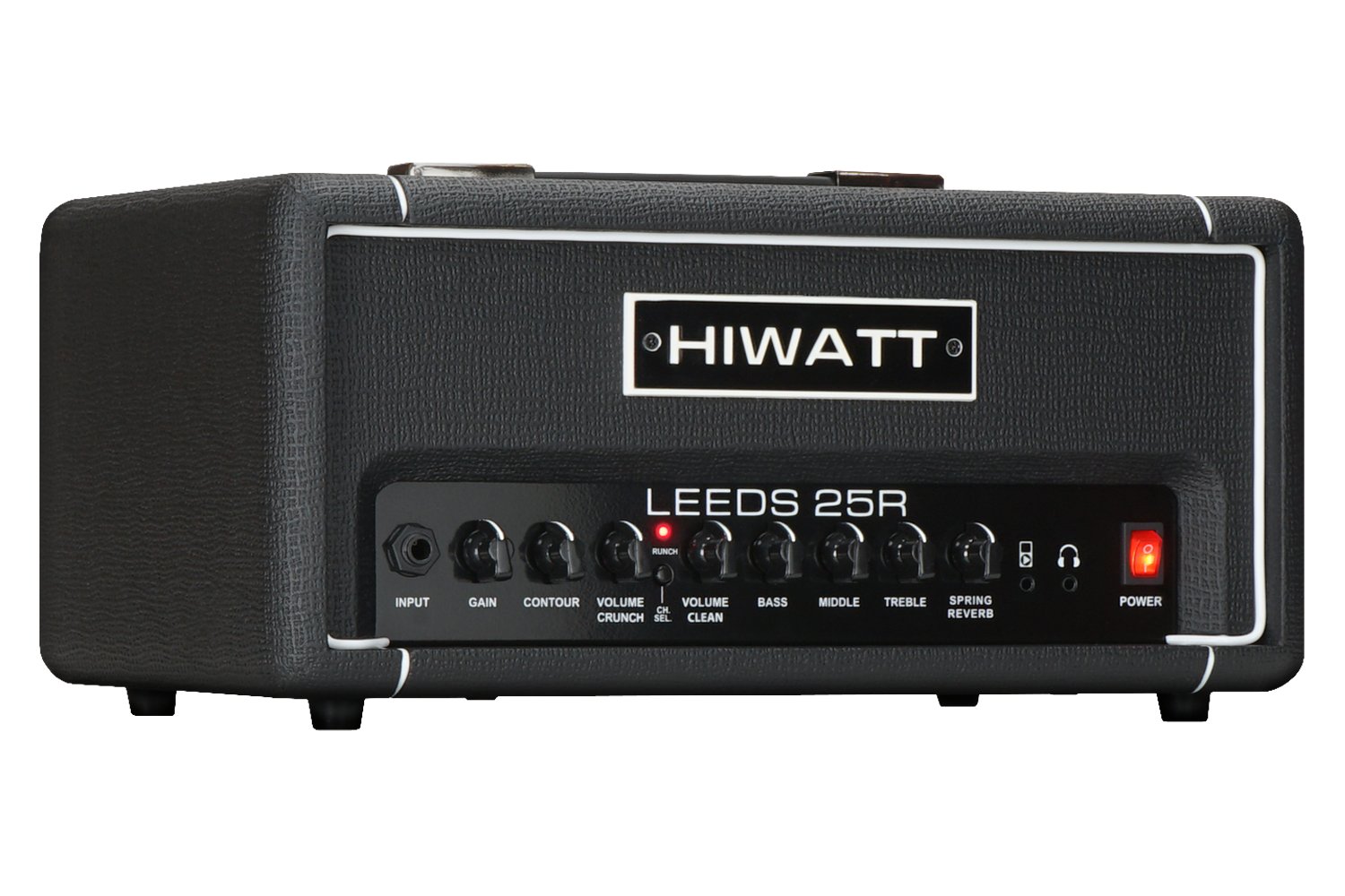 Hiwatt Leeds 25R Spring Reverb Amplifier Head in Black - Andertons Music Co