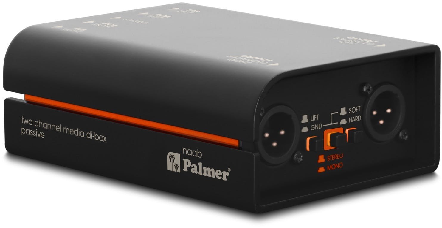 Palmer NAAB Passive 2-Channel Media DI-Box - Andertons Music Co.