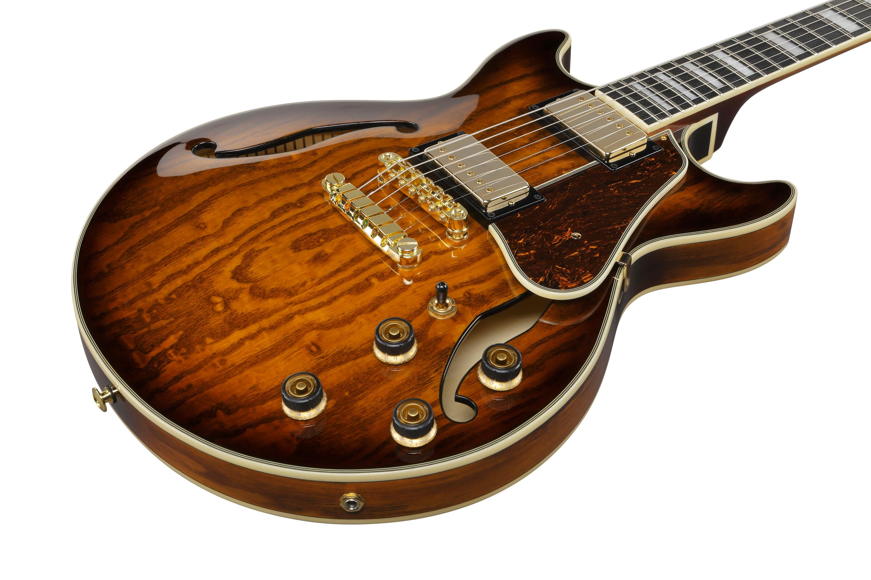 Ibanez AM93QA-VVH Artcore Expressionist Semi-Hollow Electric Guitar in ...