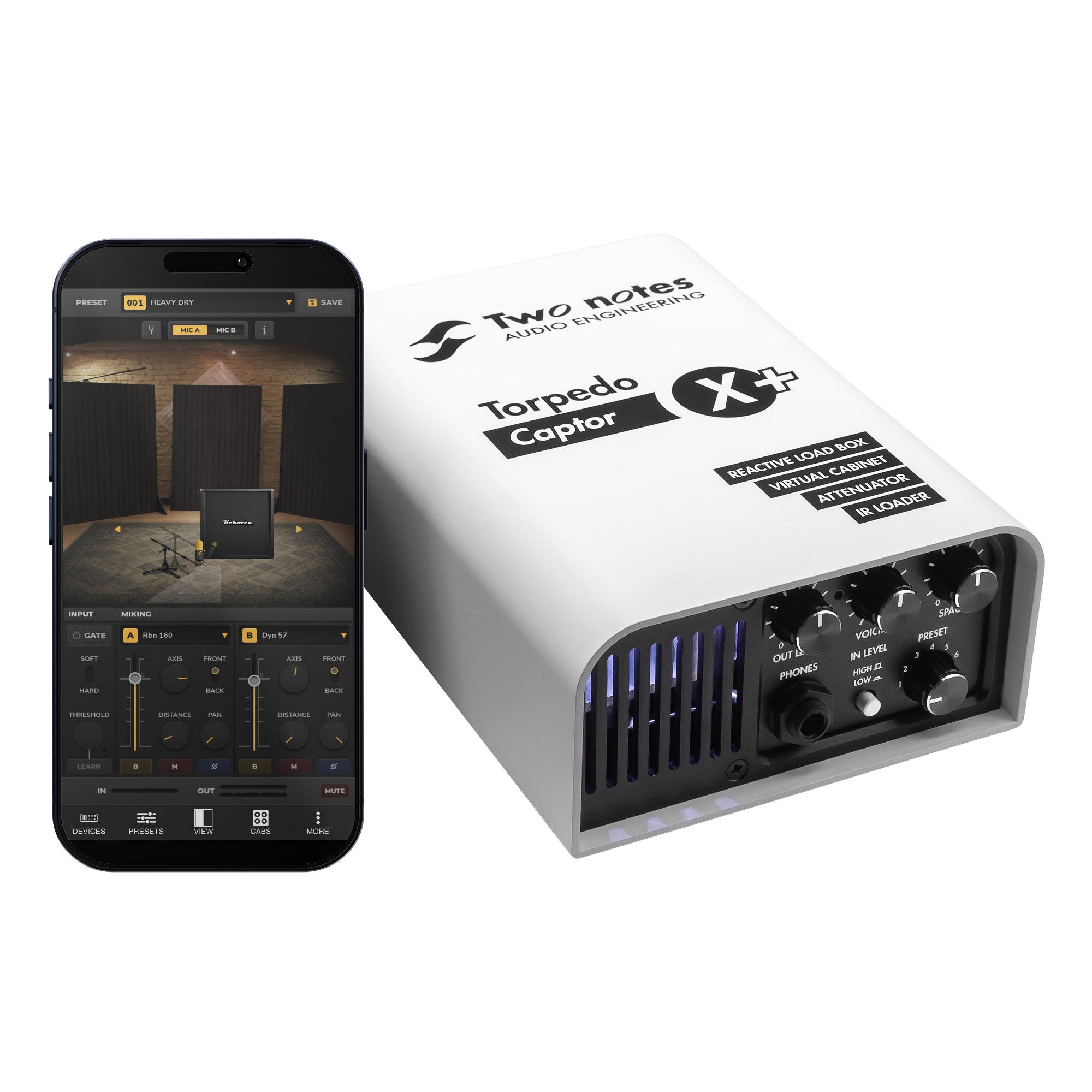Two Notes Torpedo Captor X Plus 16 Ohm Compact Reactive Load Box ...