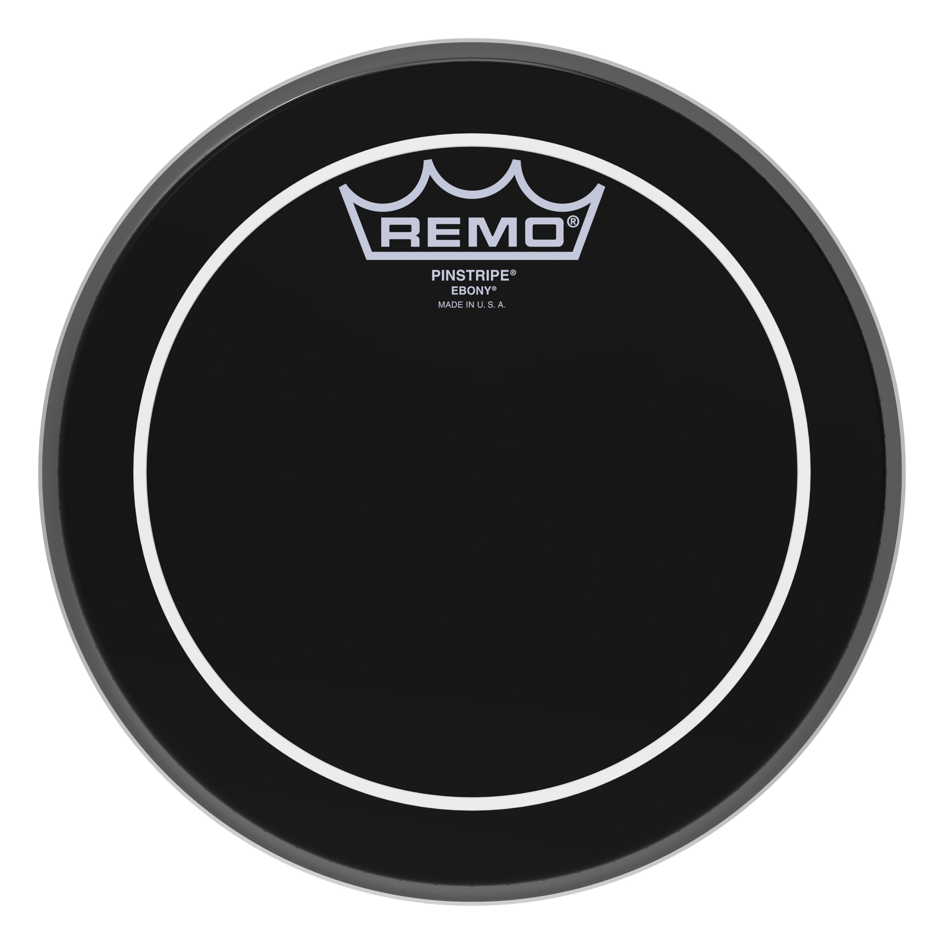 Remo 8" Ebony Pinstripe Tom Head - Andertons Music Co.