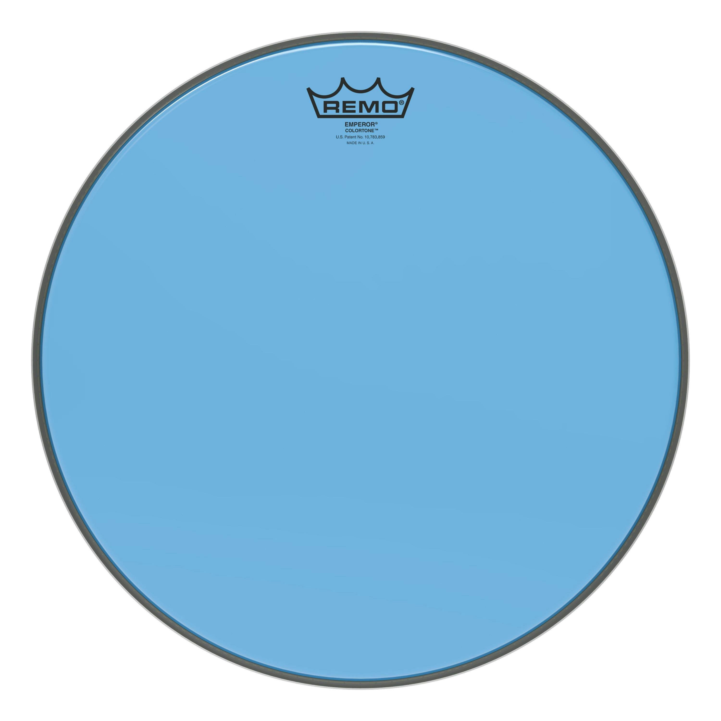 Remo Emperor Colortone Batter Drum Head - Blue - 15" - Andertons Music Co.