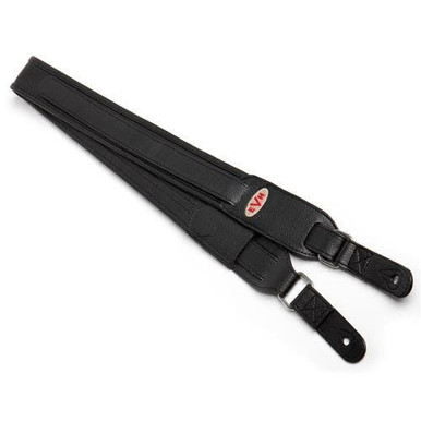 EVH Premium Guitar Strap in Black Leather - Andertons Music Co.