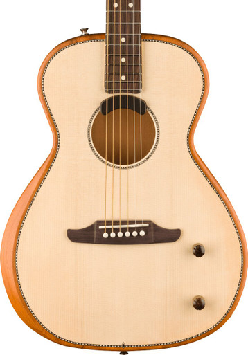 Fender Highway Series Parlour Electro-Acoustic Guitar in Natural ...
