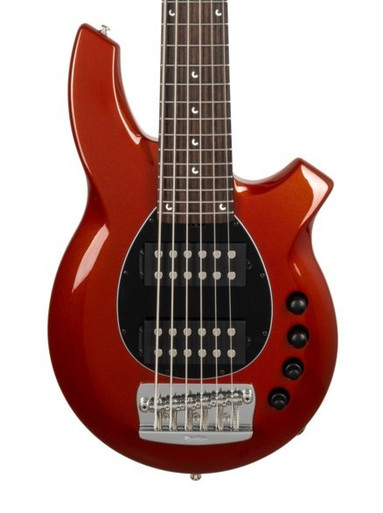Music Man Bongo 6 HH 6-String Bass Guitar in Blood Orange - Andertons ...