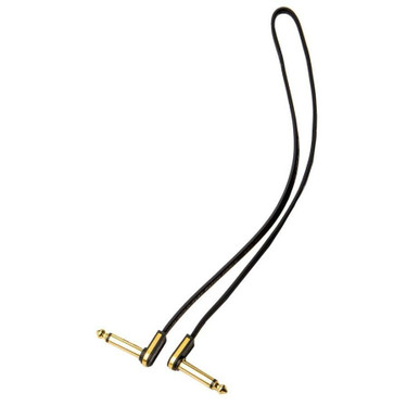 EBS Premium Gold Flat Right Angle Jack Patch Cable - 98CM - Andertons ...