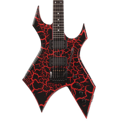BC Rich Warlock Legacy with Kahler Trem Electric Guitar in Red Crackle ...