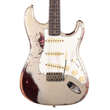 Fender Custom Shop '65 Stratocaster Heavy Relic in Aged Inca Silver ...