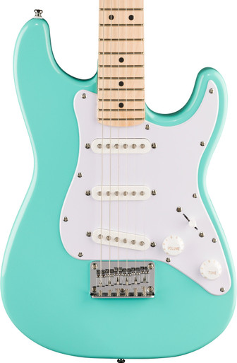 Squier Mini Stratocaster Electric Guitar in Sea Foam Green - Andertons ...