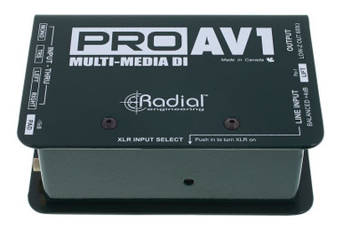 Radial PRO-AV1 Passive DI Box for Multimedia/Audio-Visual Systems ...