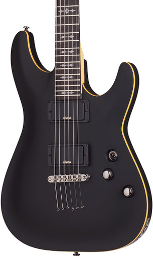 Schecter Demon 6 in Aged Black Satin - Andertons Music Co.