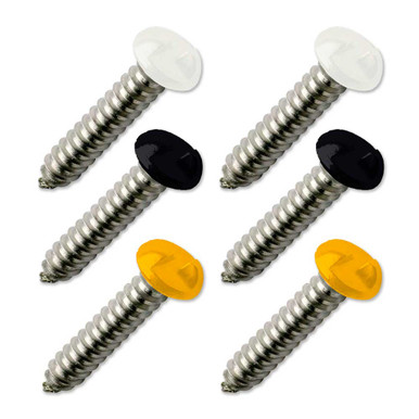 Painted 19mm x 4.2mm Anti Theft Number Plate Security Screws