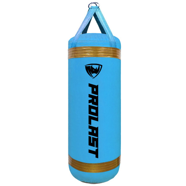 4FT 135LB Sky Blue // Gold Boxing Heavy Punching Bag Made in USA - PRO ...