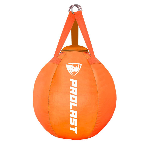 70lb Wrecking Ball Round Heavy Bag Orange Made in USA - PRO FIGHT SHOP